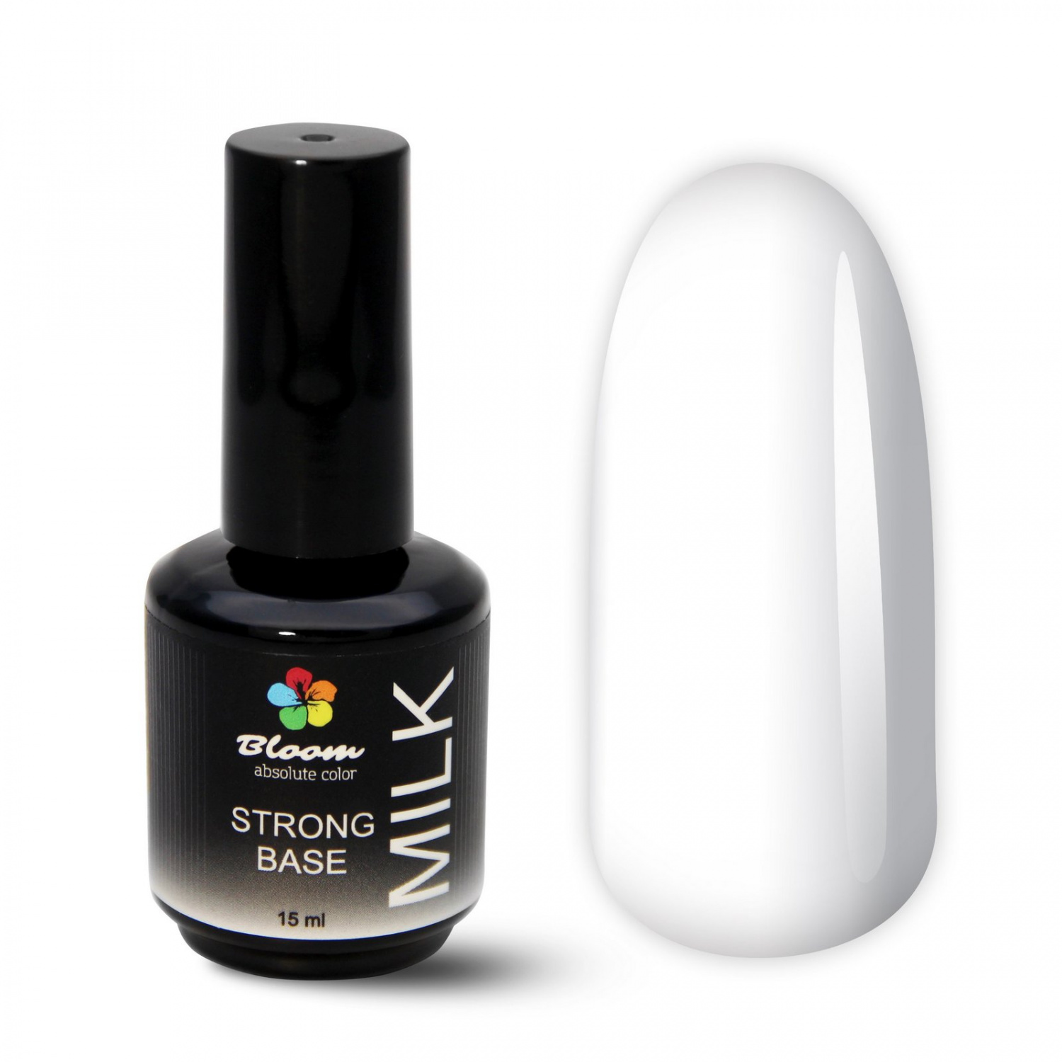 Жесткая база для гель-лака Bloom Strong base cover MILK 15 мл купить в ...